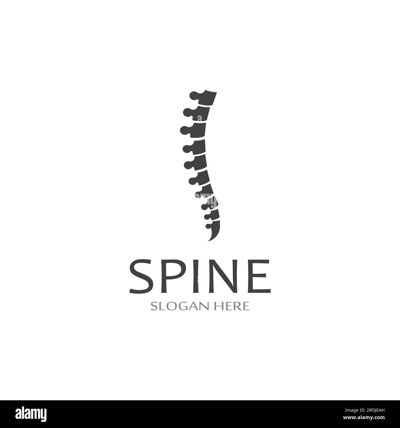Spinal diagnostics, spine care and spine health.With modern vector icon ...