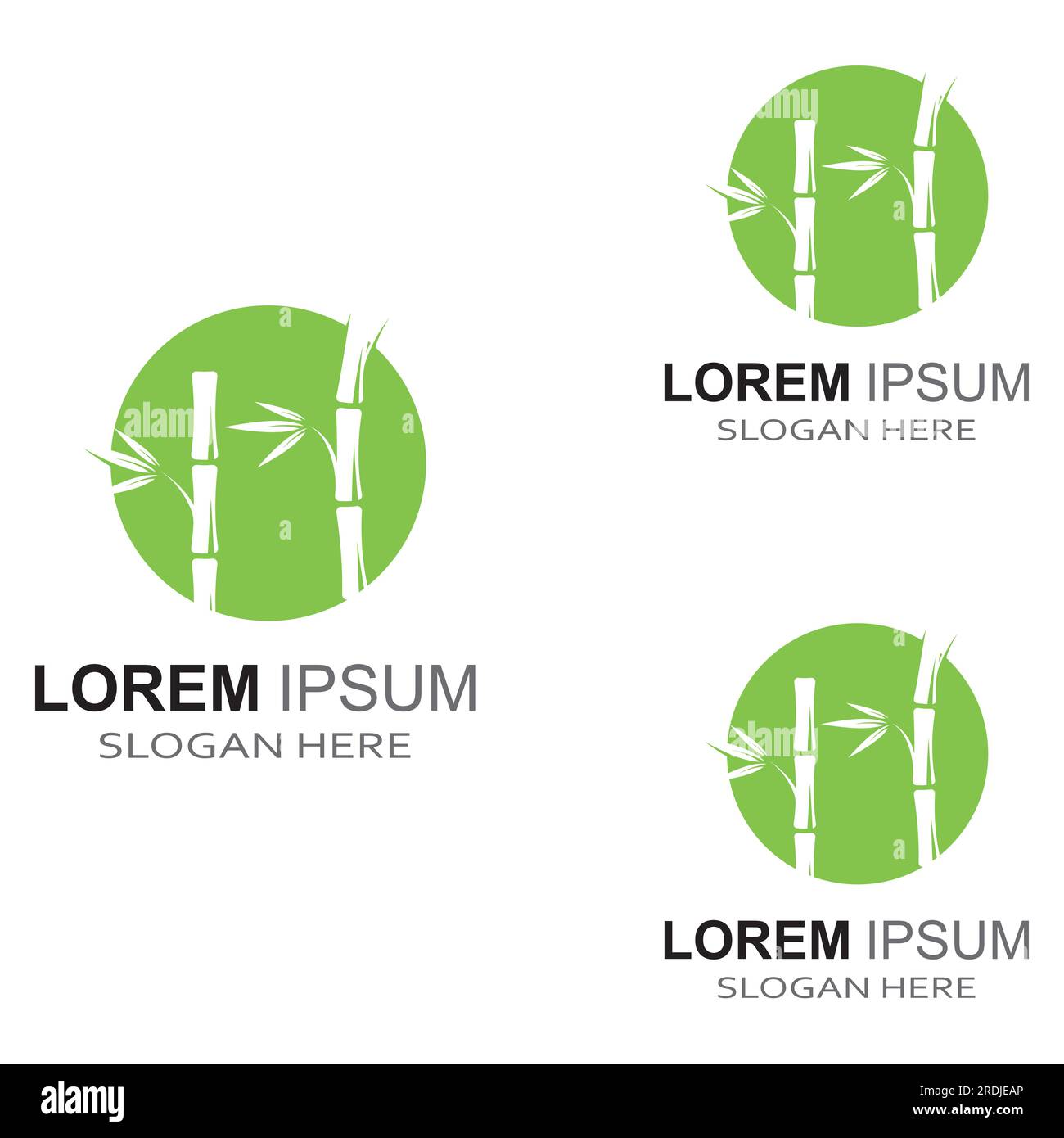 Logo of a bamboo plant or a type of hollow plant. Using a modern vector ...