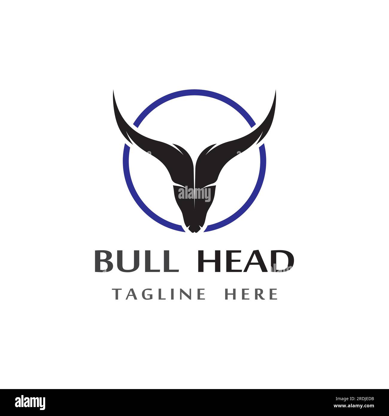 bull head horn logo and symbol Stock Vector Image & Art - Alamy