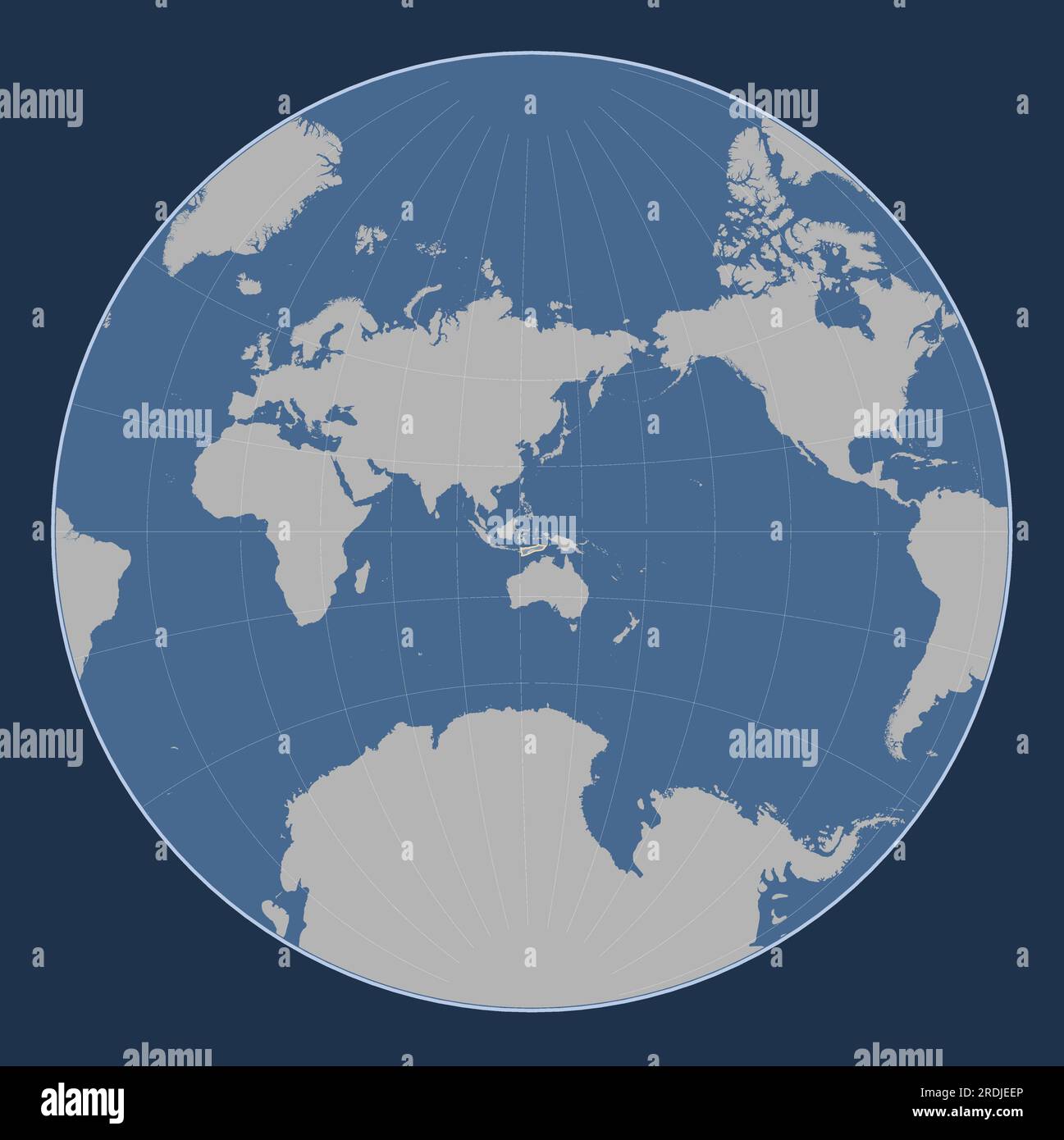 Shape Of The Timor Tectonic Plate On The Solid Contour Map In The Lagrange Projection Centered
