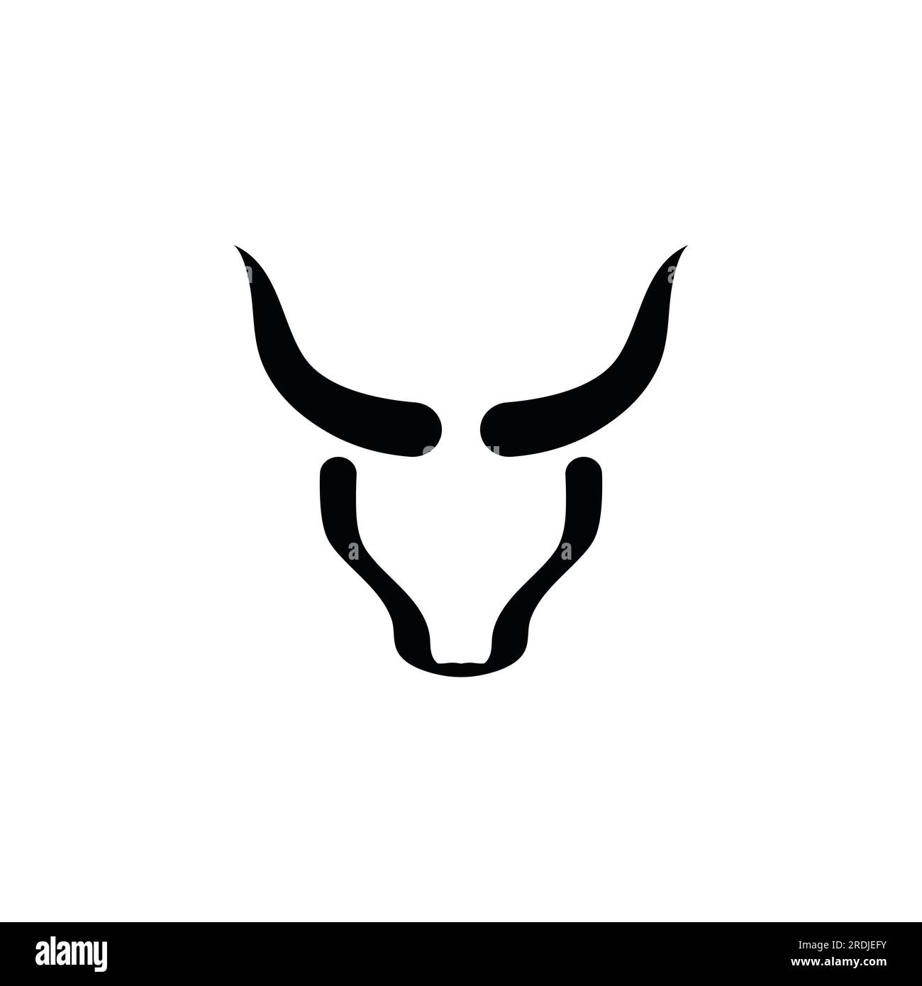 bull head horn logo and symbol Stock Vector Image & Art - Alamy