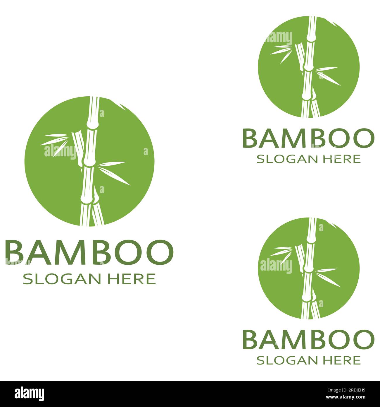 Logo of a bamboo plant or a type of hollow plant. Using a modern vector ...
