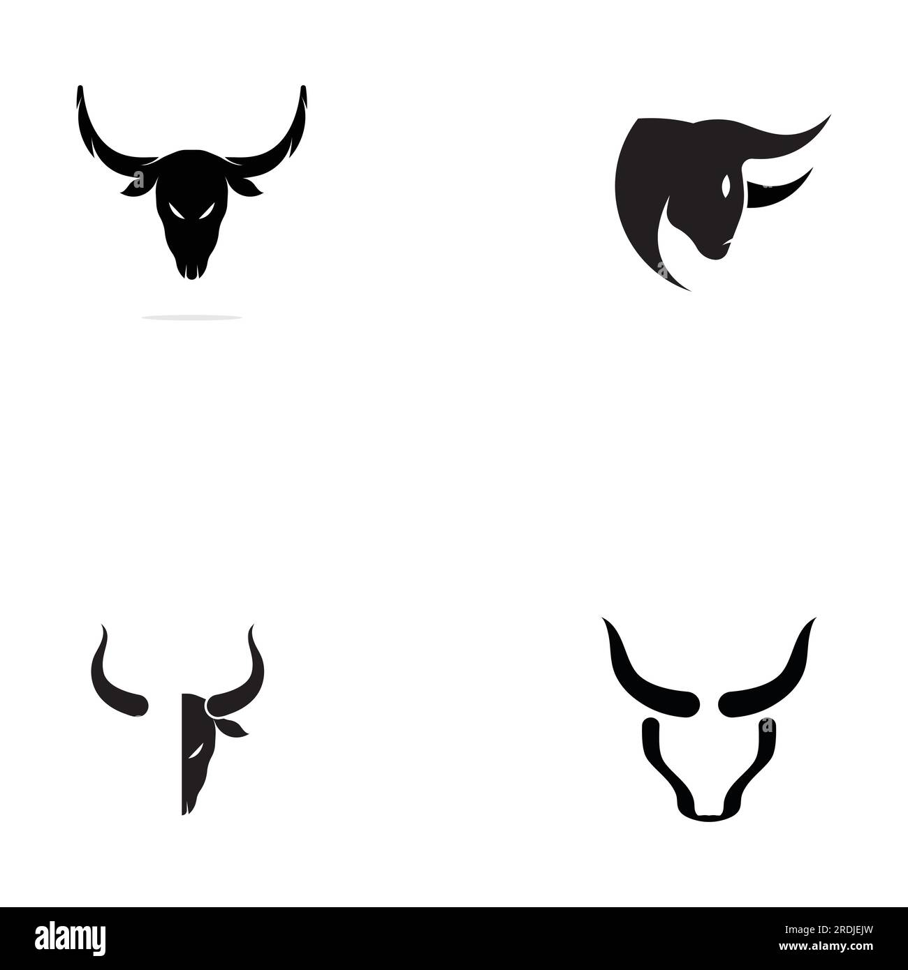 bull head horn logo and symbol Stock Vector Image & Art - Alamy