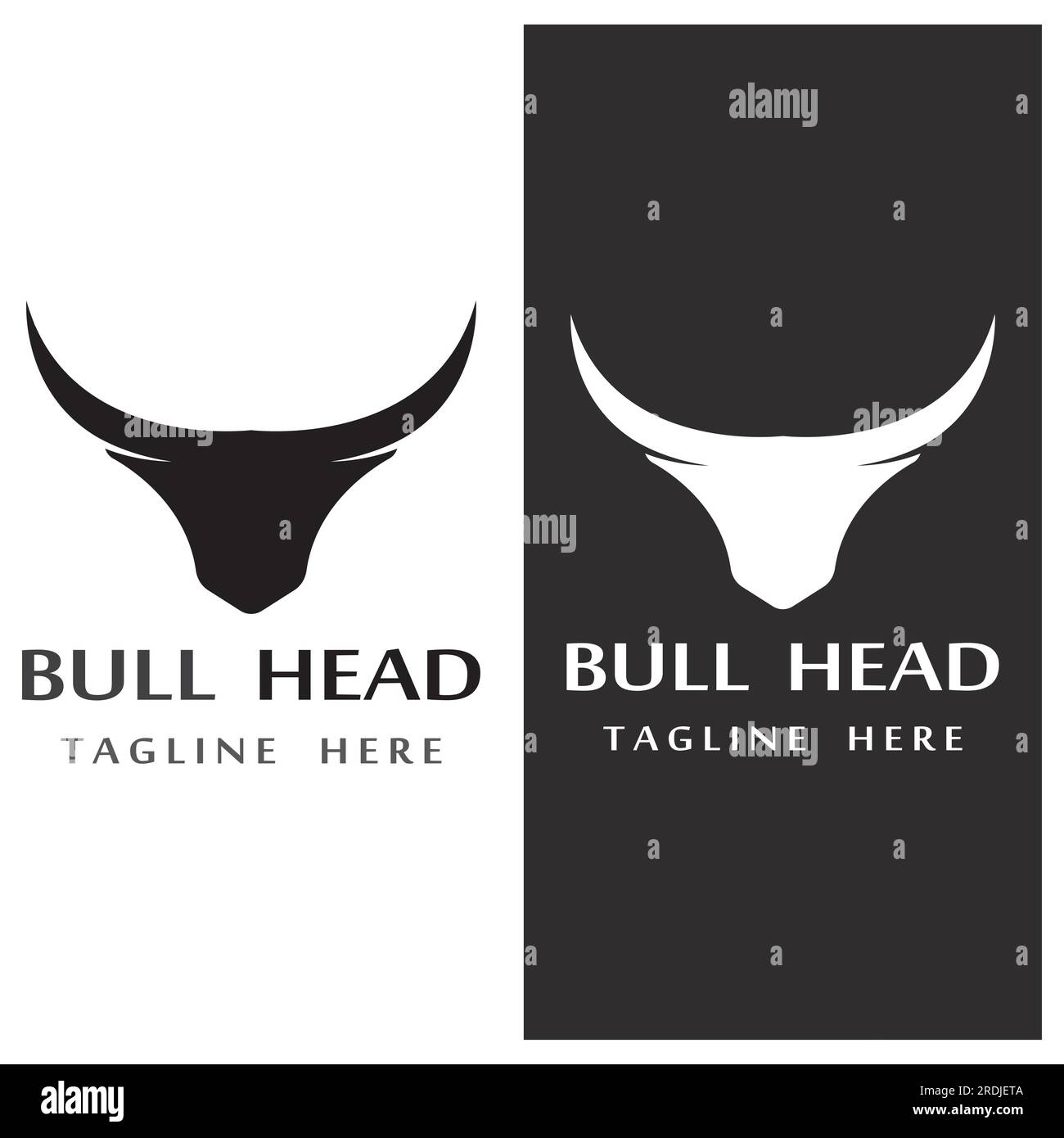 bull head horn logo and symbol Stock Vector Image & Art - Alamy