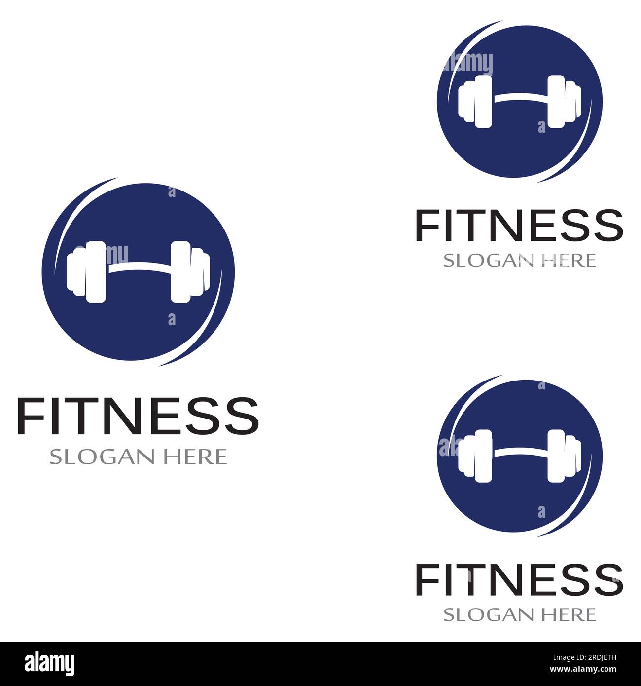gym fitness silhouette logo and barbell.Design for fitness gym and ...