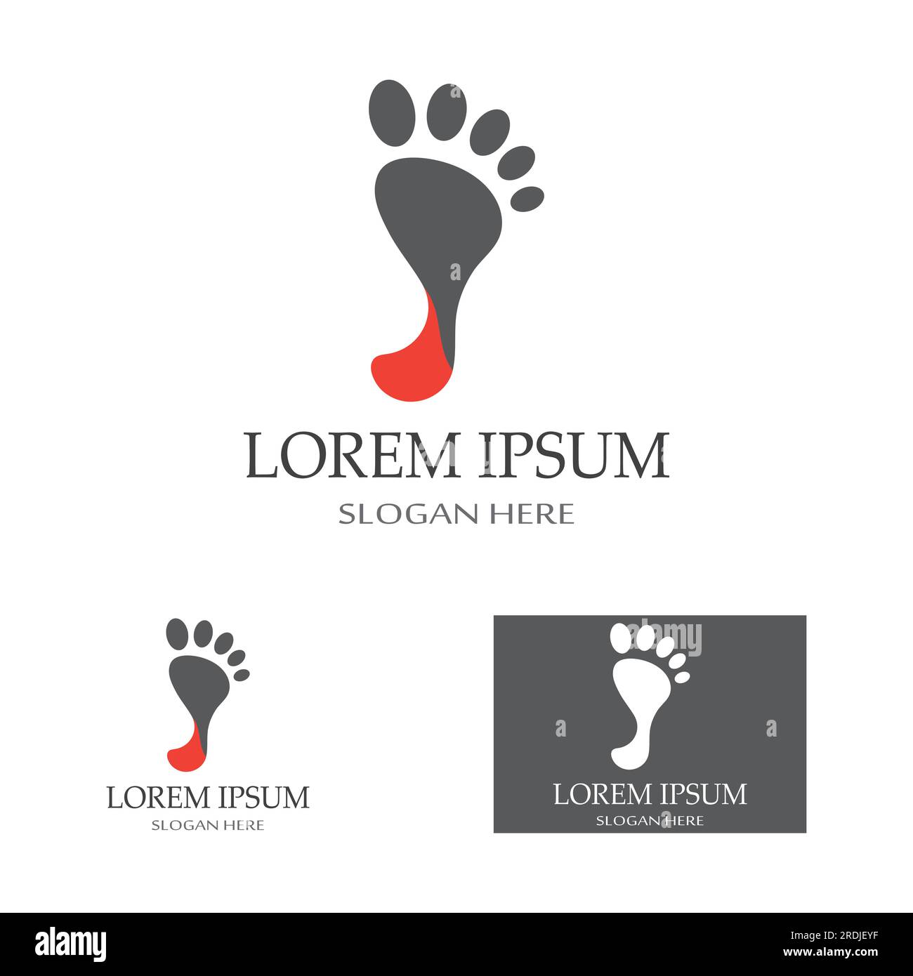 footprints,foot care,and footstep, logo images illustration Stock ...