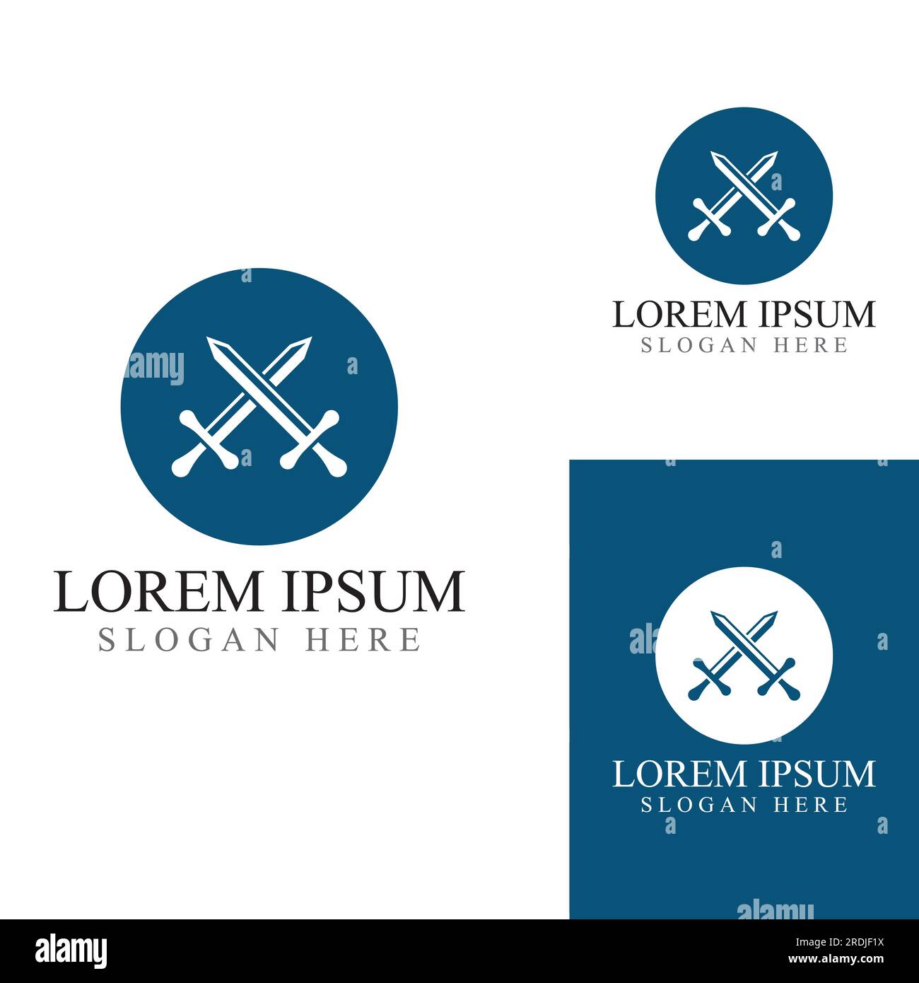 Sword, shield and king's sword logo. Logo vector design Stock Vector ...