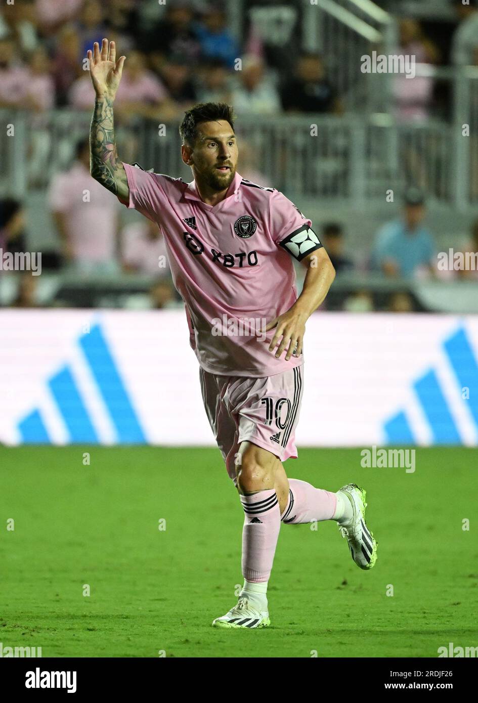 Fort Lauderdale, United States. 21st July, 2023. Lionel Messi of Inter ...