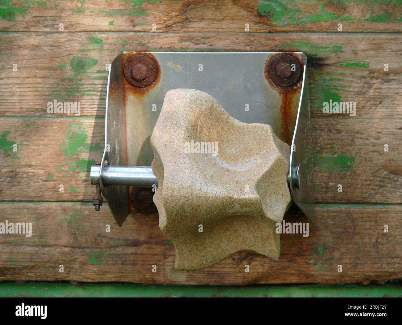 Salt stone for cattle, water barrel for cattle, drinking water for ...