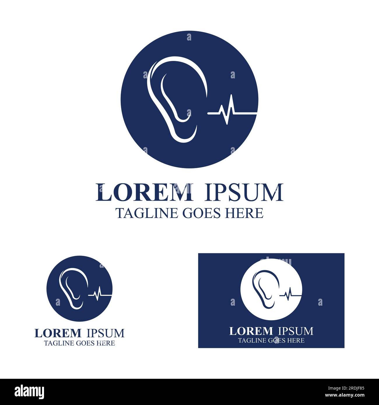 ear logo design Stock Vector Image & Art - Alamy