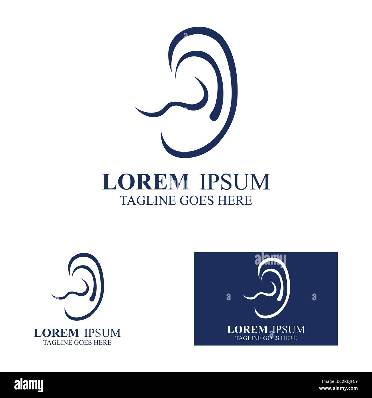 ear logo design Stock Vector Image & Art - Alamy