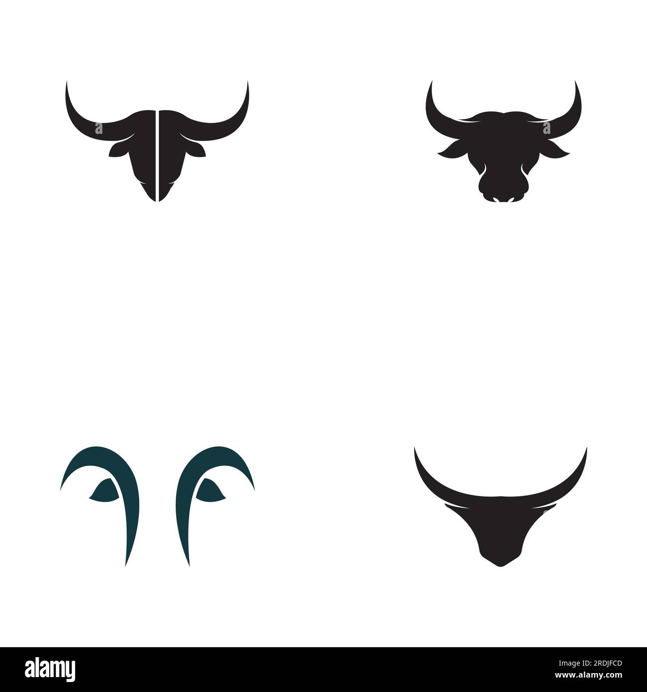 bull head horn logo and symbol Stock Vector Image & Art - Alamy