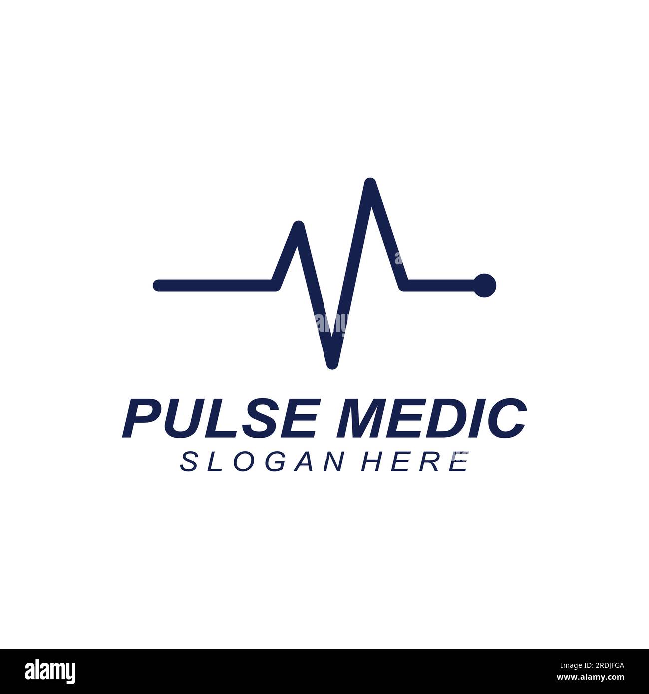 Pulse line or medical wave. Logo design concept vector Stock Vector ...