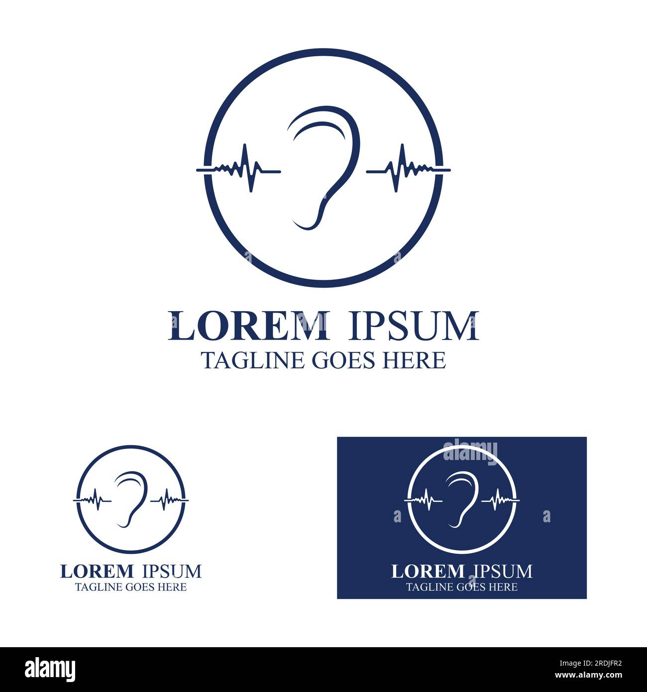 sense of hearing or ear icon logo vector Stock Vector Image & Art - Alamy