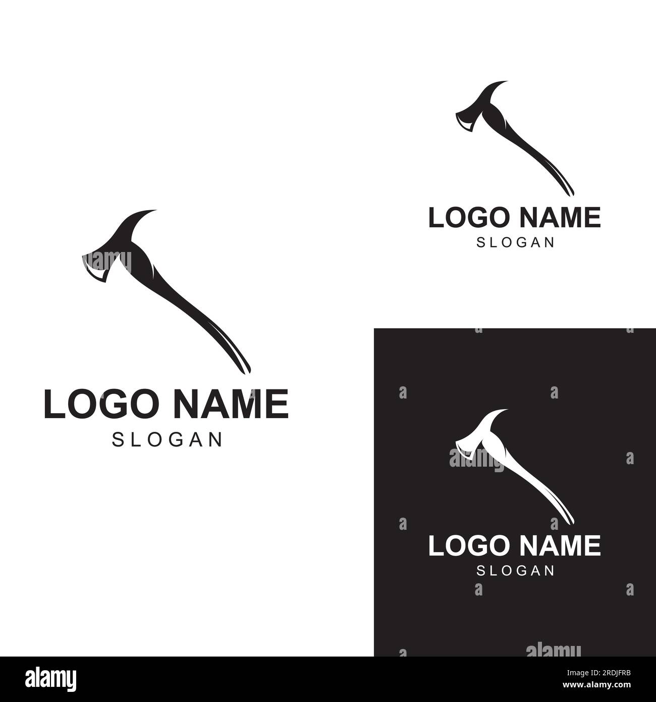 Axe logo/hatchet logo with concept design vector Stock Vector Image ...