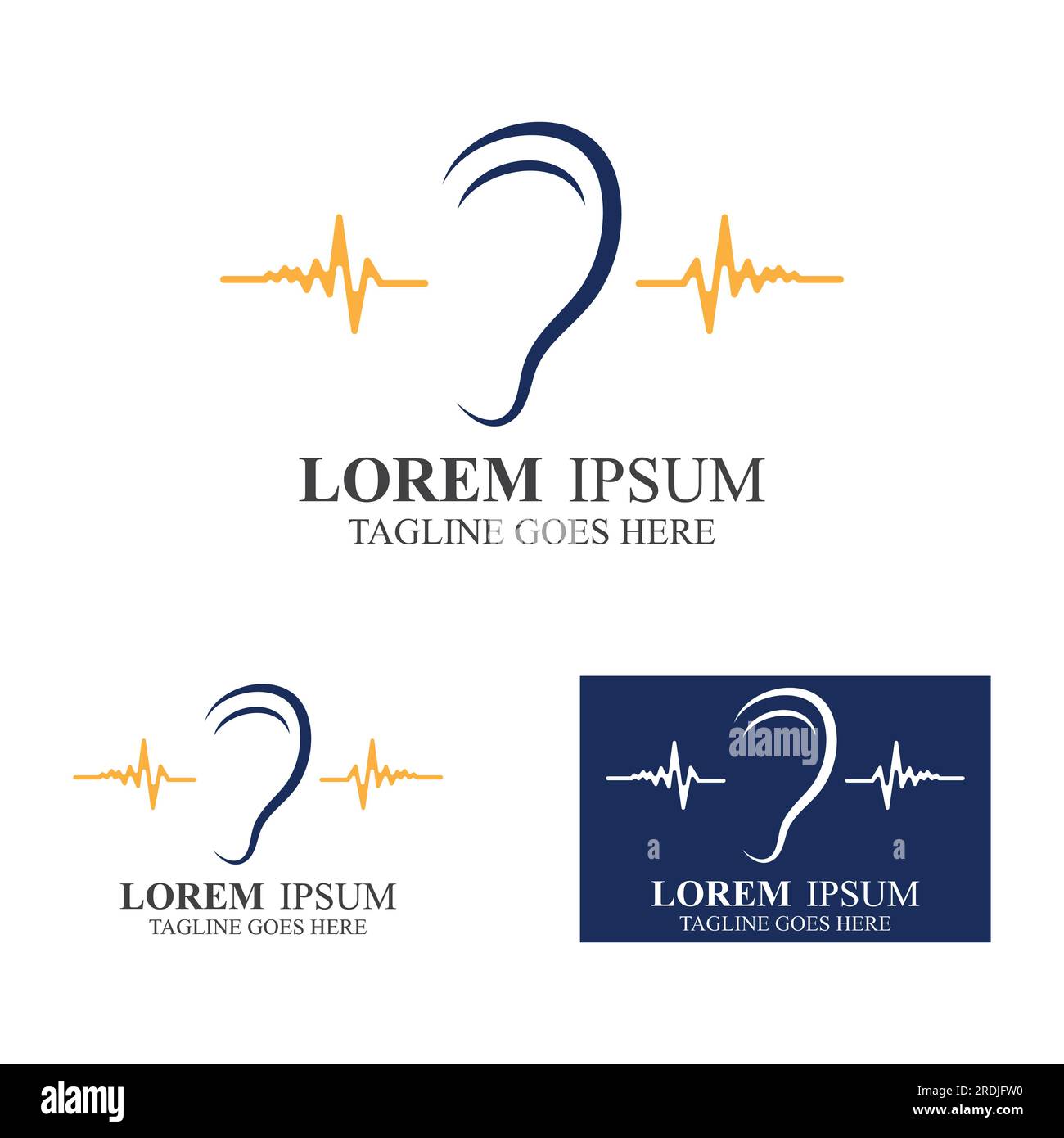 sense of hearing or ear icon logo vector Stock Vector Image & Art - Alamy