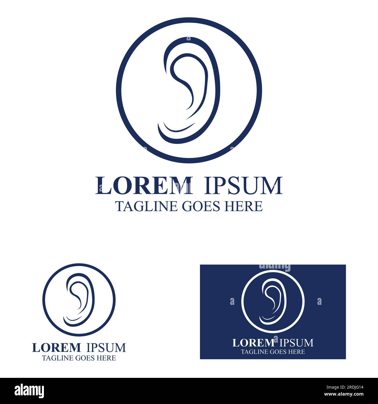 sense of hearing or ear icon logo vector Stock Vector Image & Art - Alamy