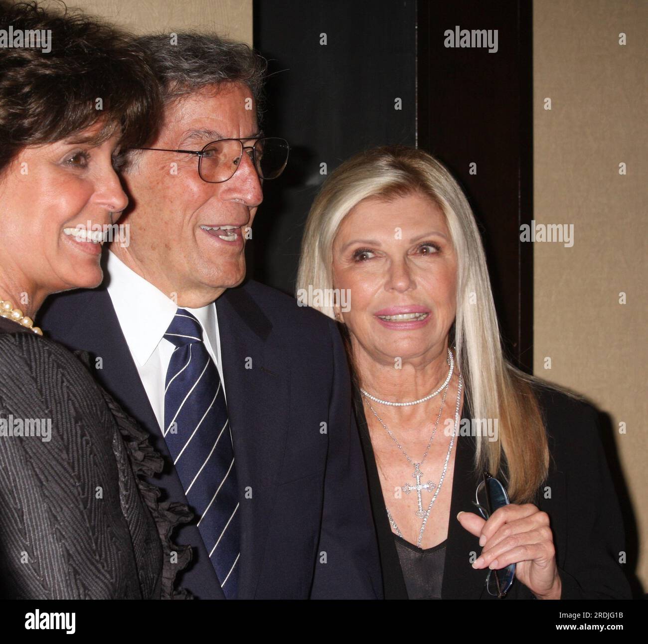 Tina Sinatra, Tony Bennett and Nancy Sinatra attend the opening night ...