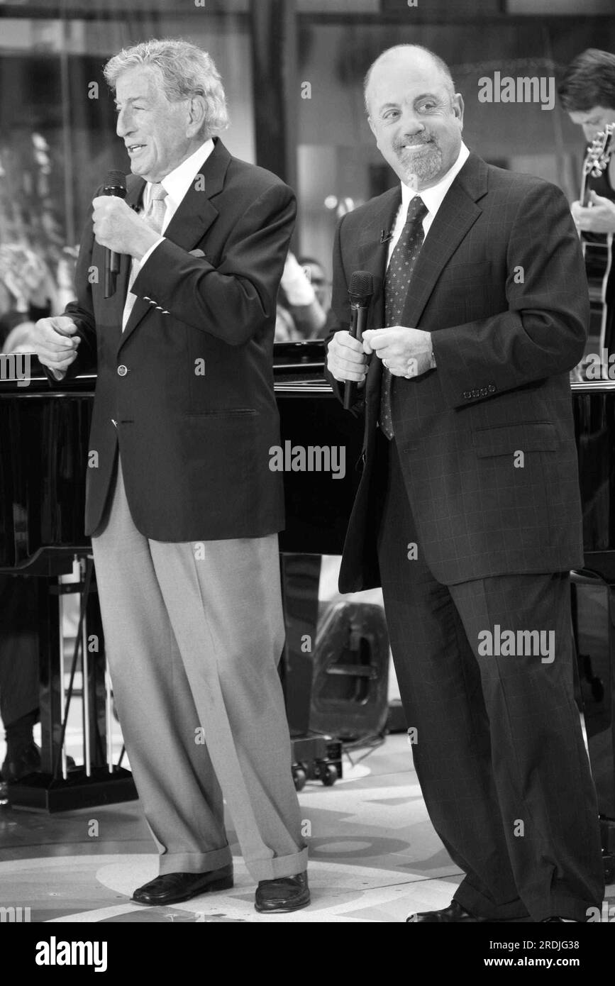 Tony Bennett and Billy Joel performing on NBC's "Today" Show Toyota ...