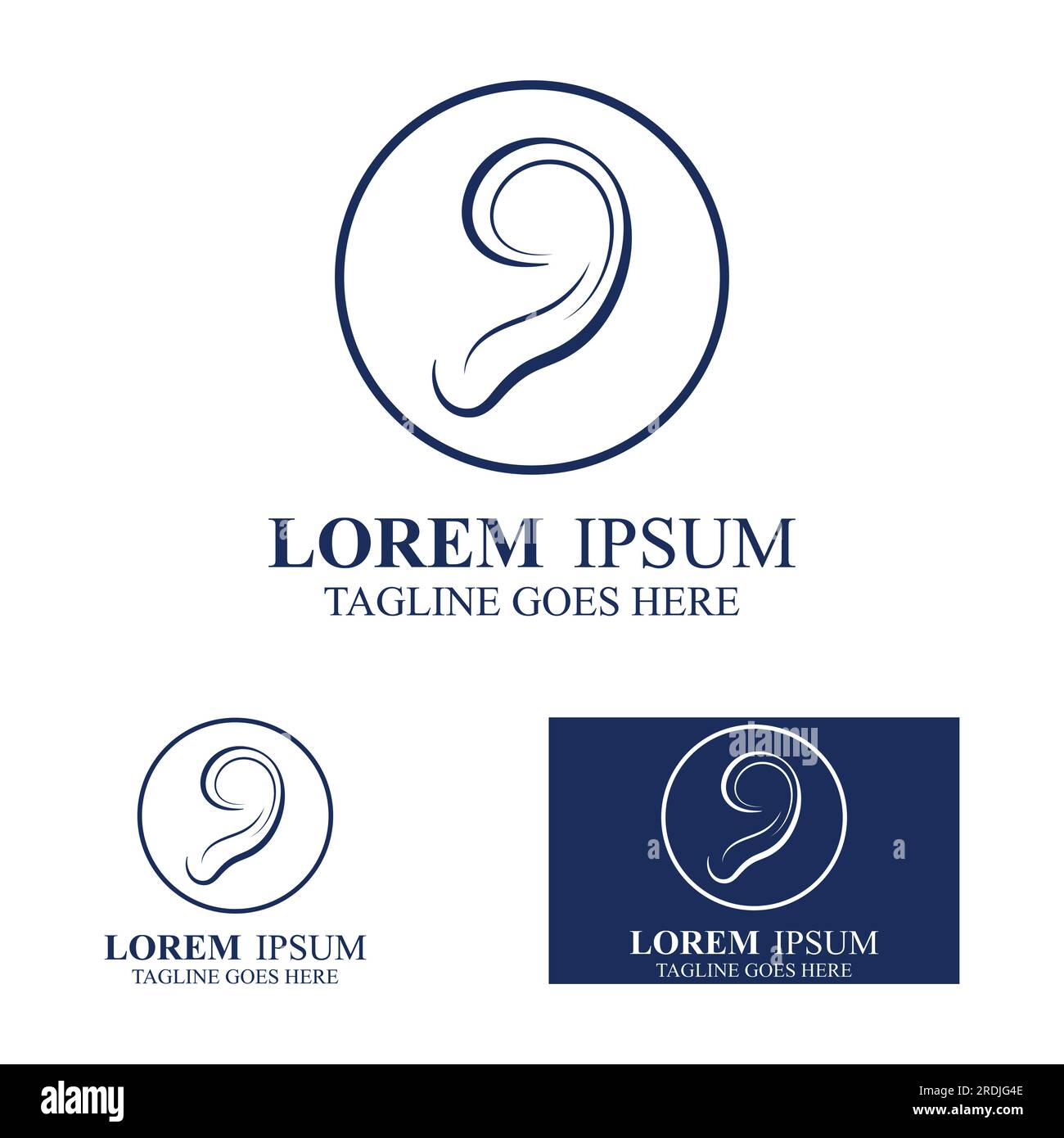 ear logo design Stock Vector Image & Art - Alamy