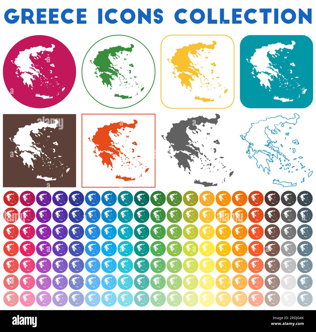 Athen greece map vector Cut Out Stock Images & Pictures - Alamy