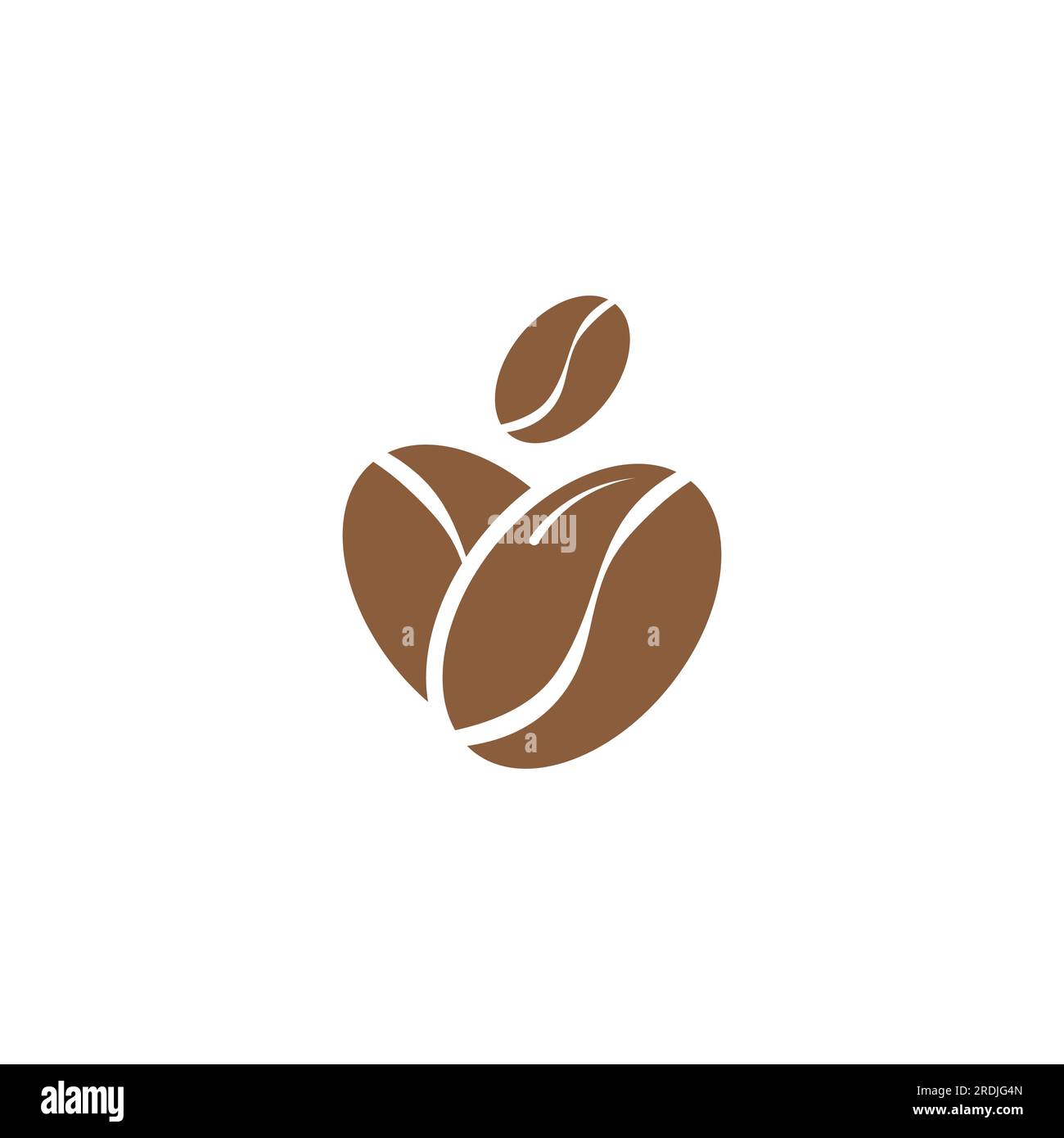 Cafe coffee bean brown Stock Vector Images - Alamy