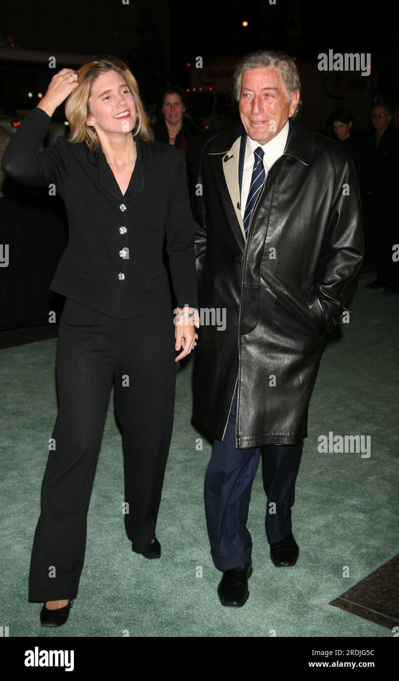Tony Bennett and wife Susan Crow attend the Launch of the 2007 Blue ...