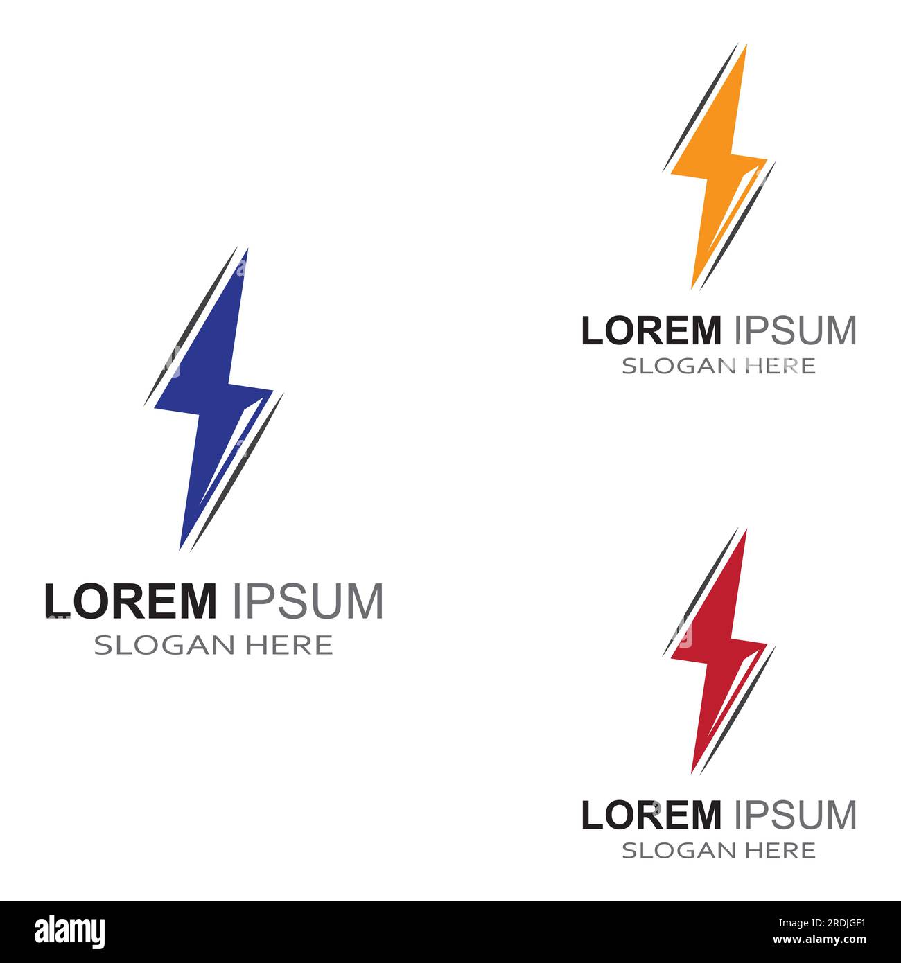 electric lightning logo, using modern vector design concept Stock ...