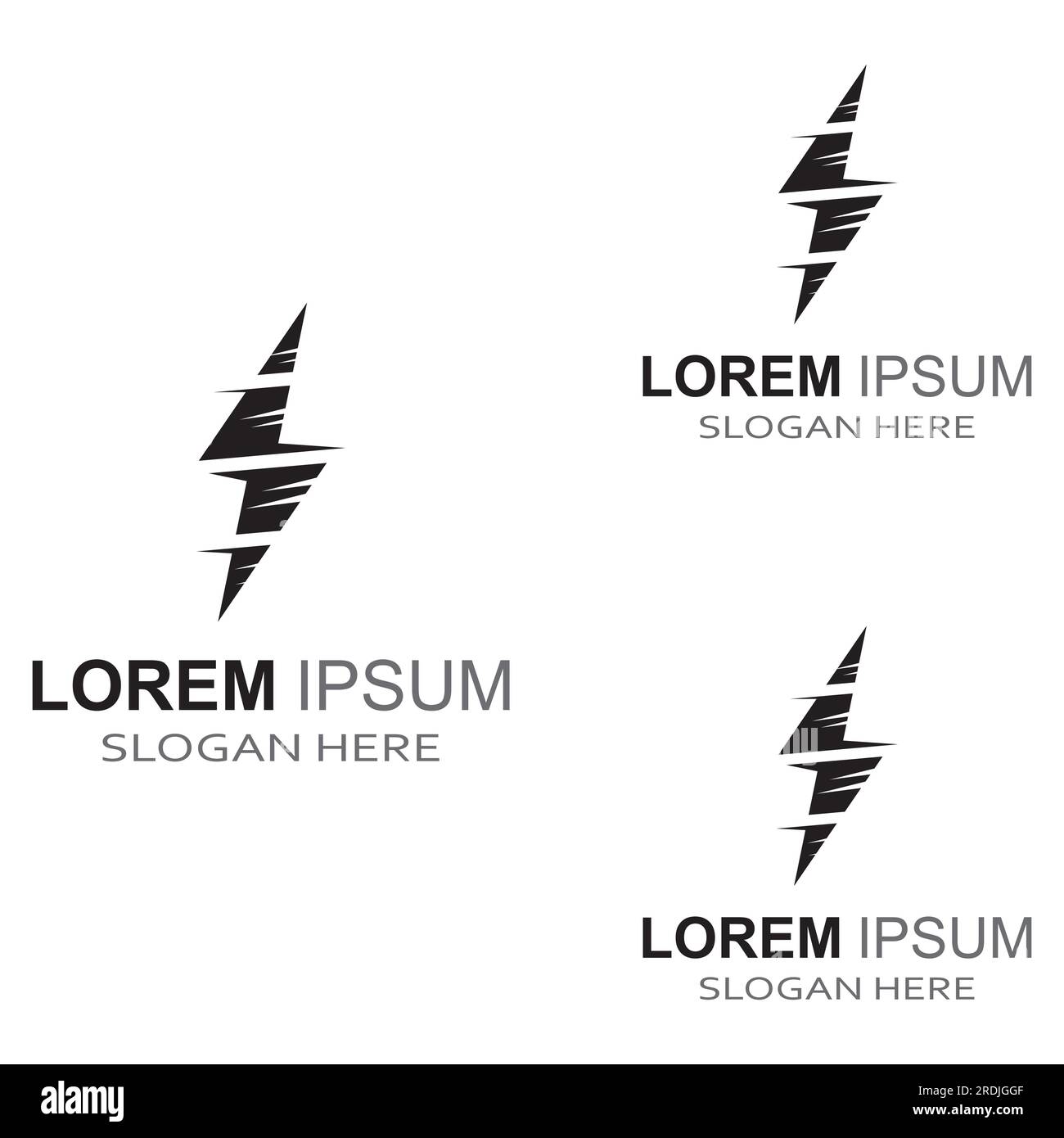electric lightning logo, using modern vector design concept Stock ...