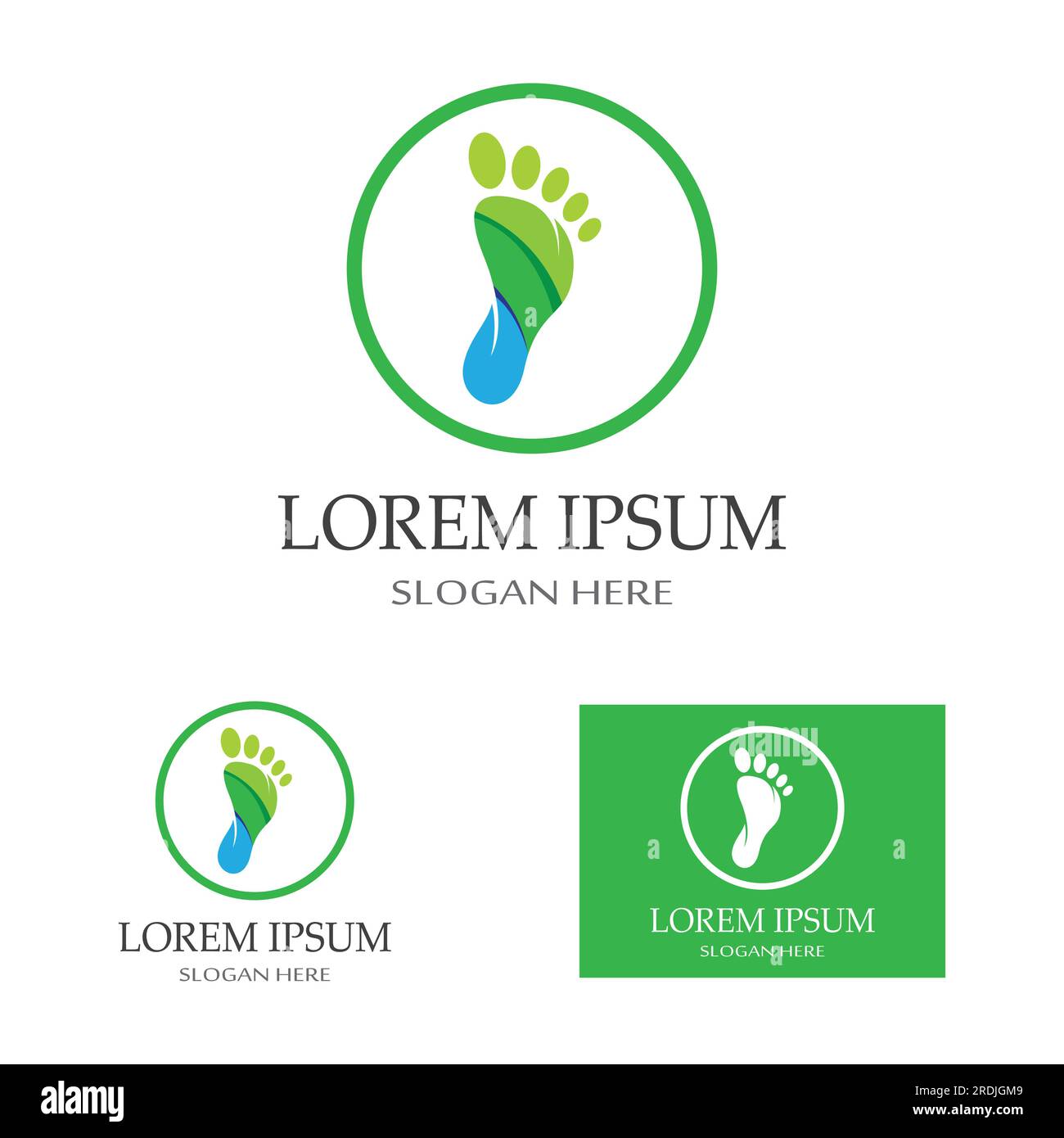 footprints,foot care,and footstep, logo images illustration Stock ...