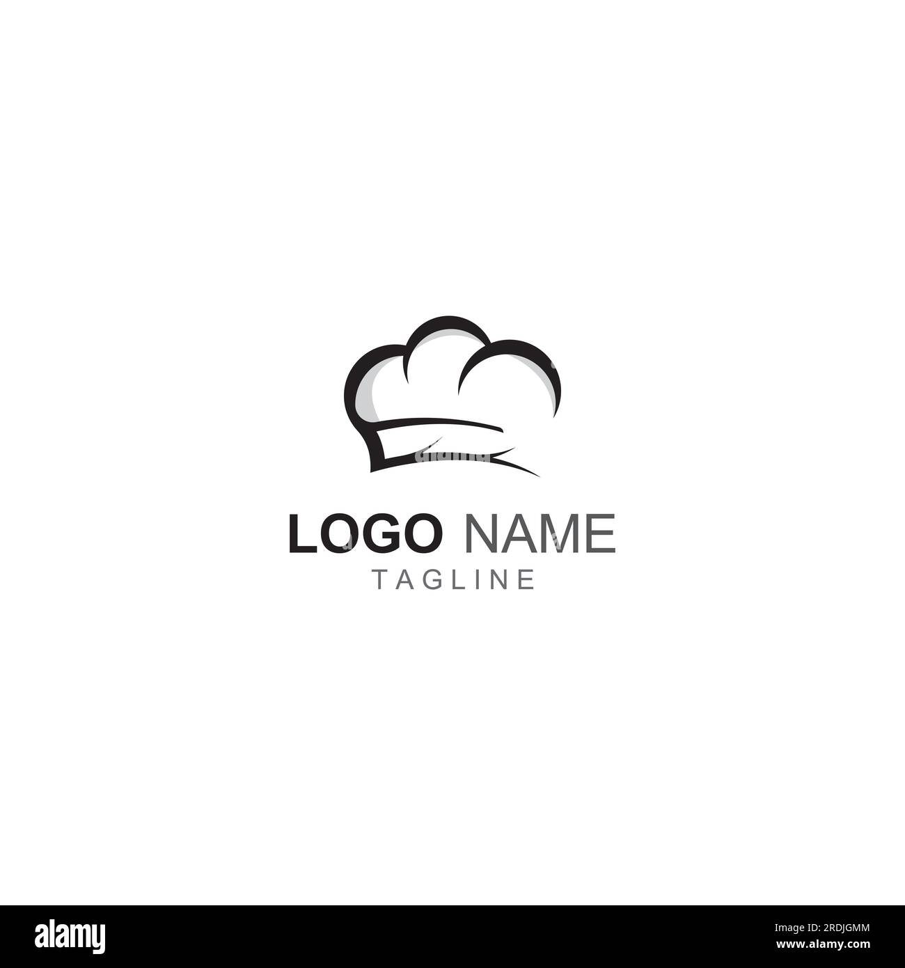 Chef hat logo for restaurant, cafe and online food delivery. Logo with ...