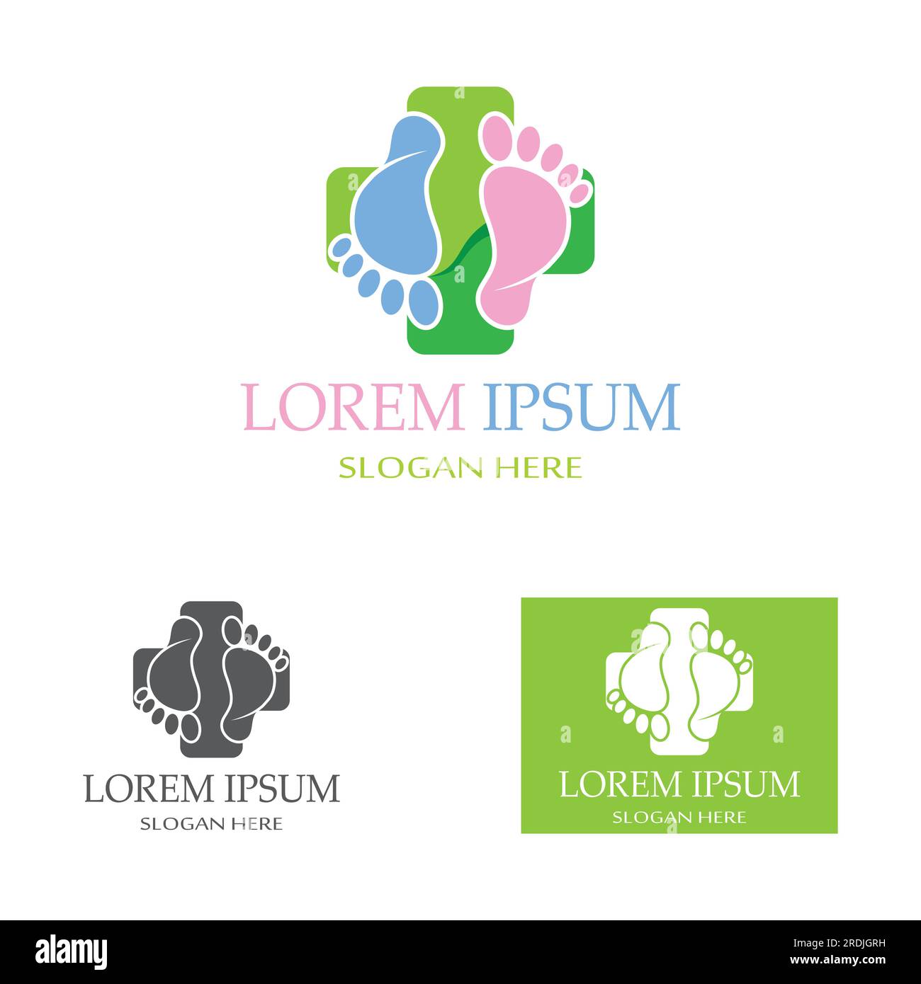 footprints,foot care,and footstep, logo images illustration Stock ...