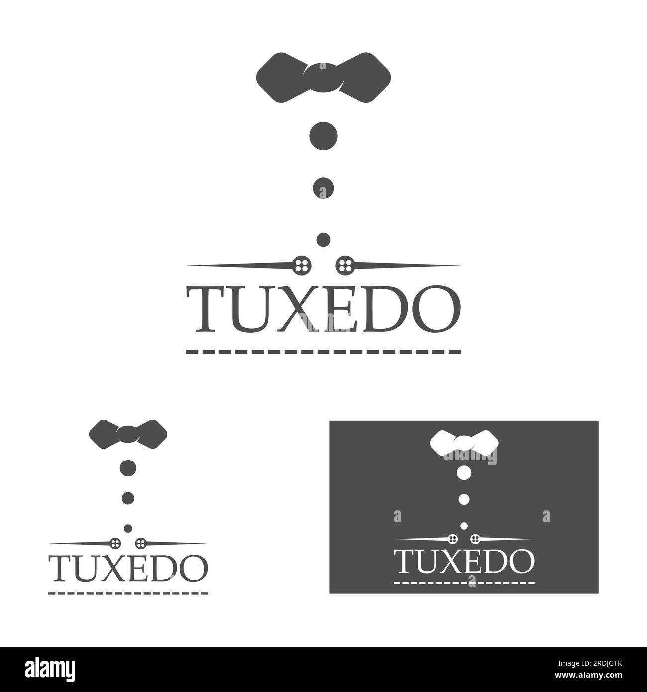 Tuxedo logo icon vector design template Stock Vector Image & Art - Alamy