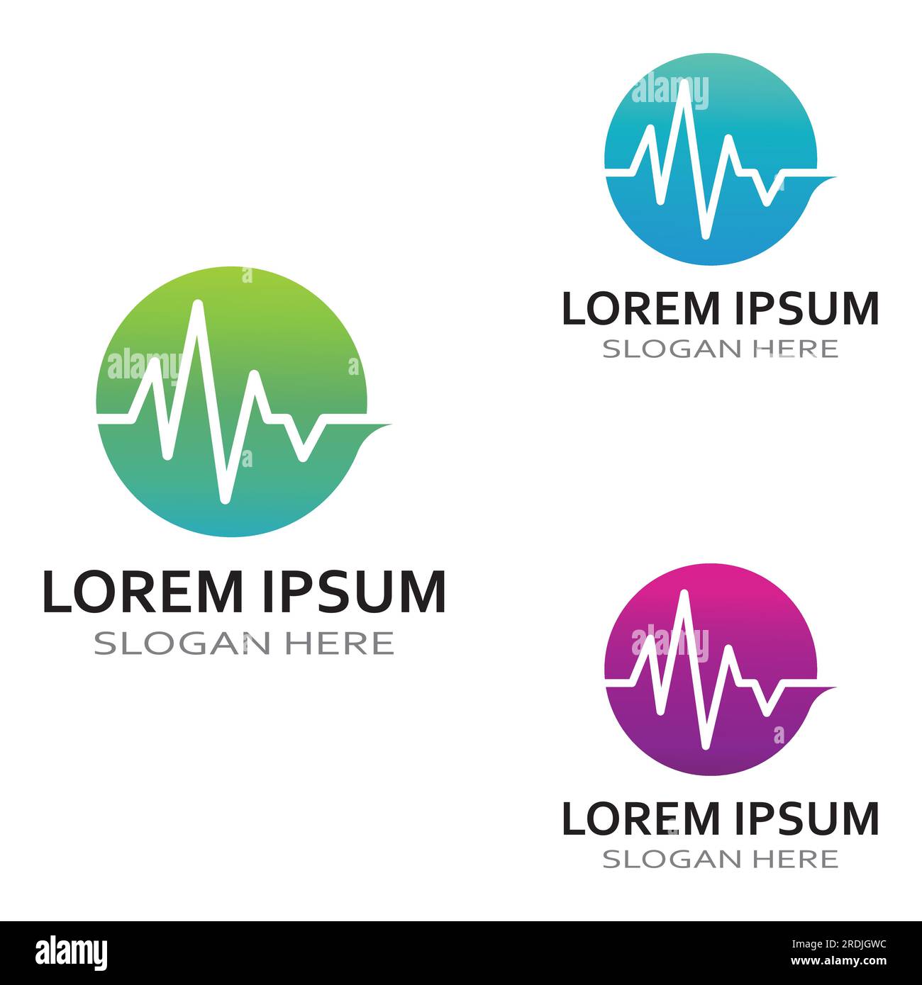 Pulse line or medical wave. Logo design concept vector Stock Vector ...