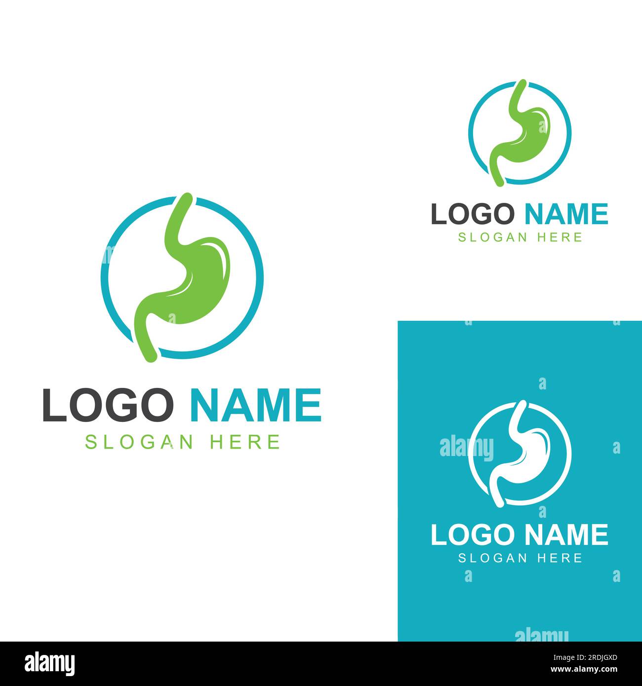 stomach health and stomach care logo design Stock Vector Image & Art ...