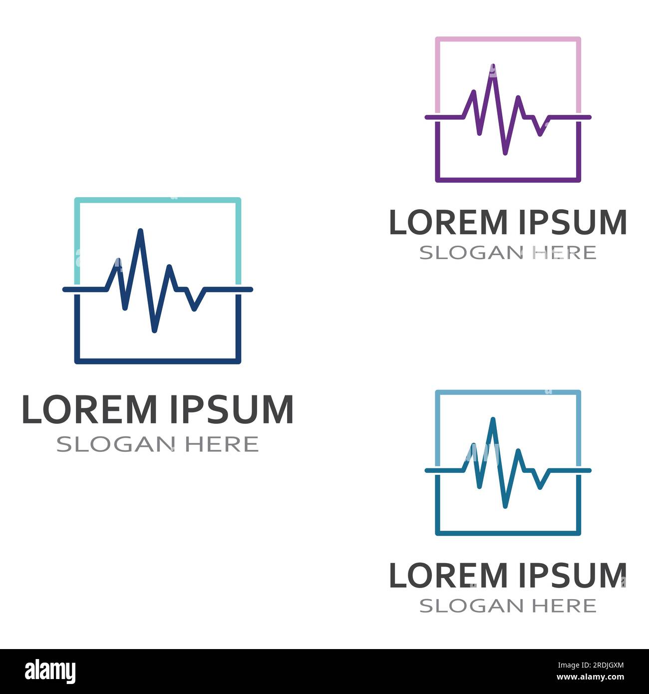 Pulse line or medical wave. Logo design concept vector Stock Vector ...