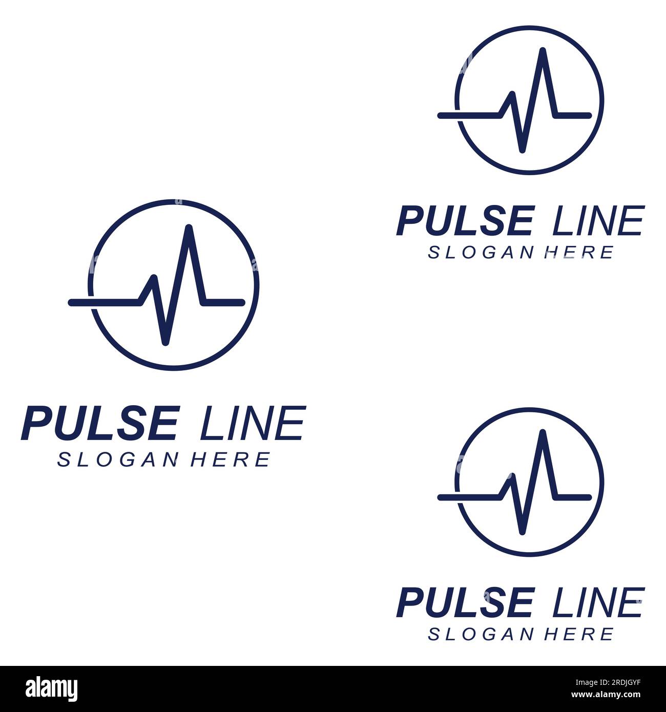 Pulse line or medical wave. Logo design concept vector Stock Vector ...