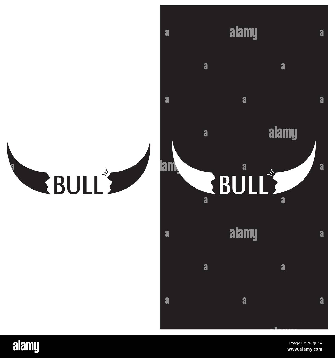 bull head horn logo and symbol Stock Vector Image & Art - Alamy