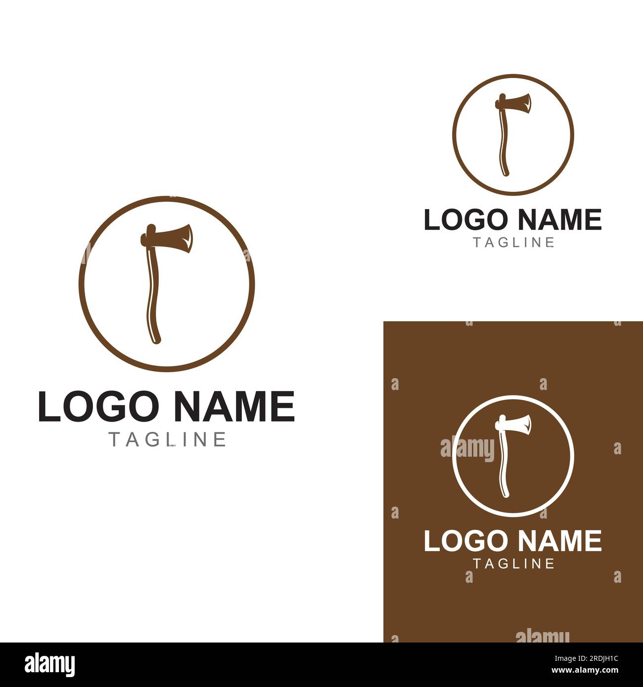 Axe logo/hatchet logo with concept design vector Stock Vector Image ...