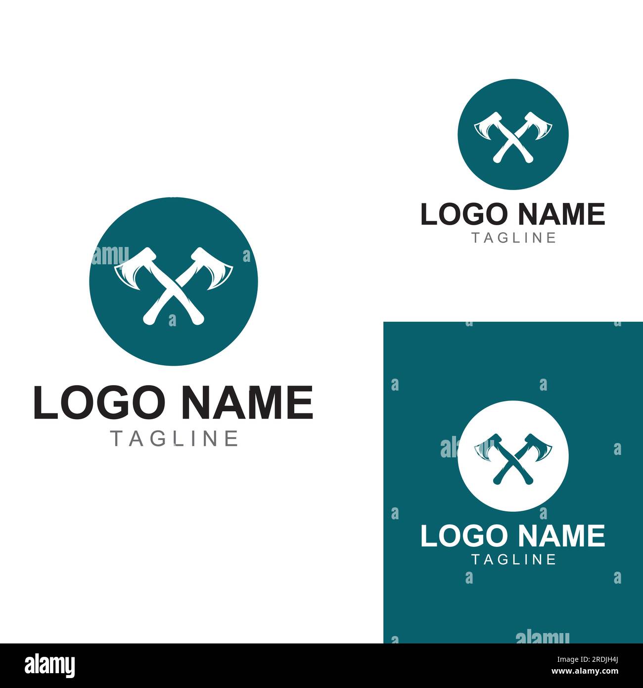 Axe logo/hatchet logo with concept design vector Stock Vector Image ...
