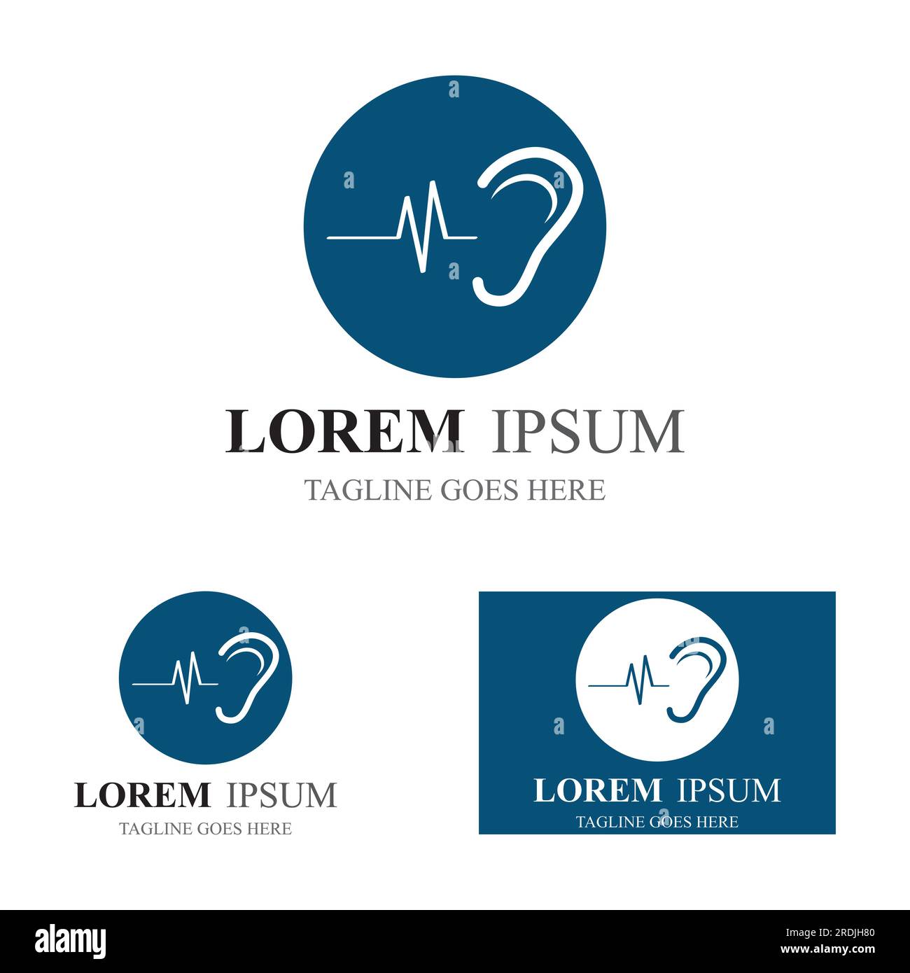 ear logo design Stock Vector Image & Art - Alamy