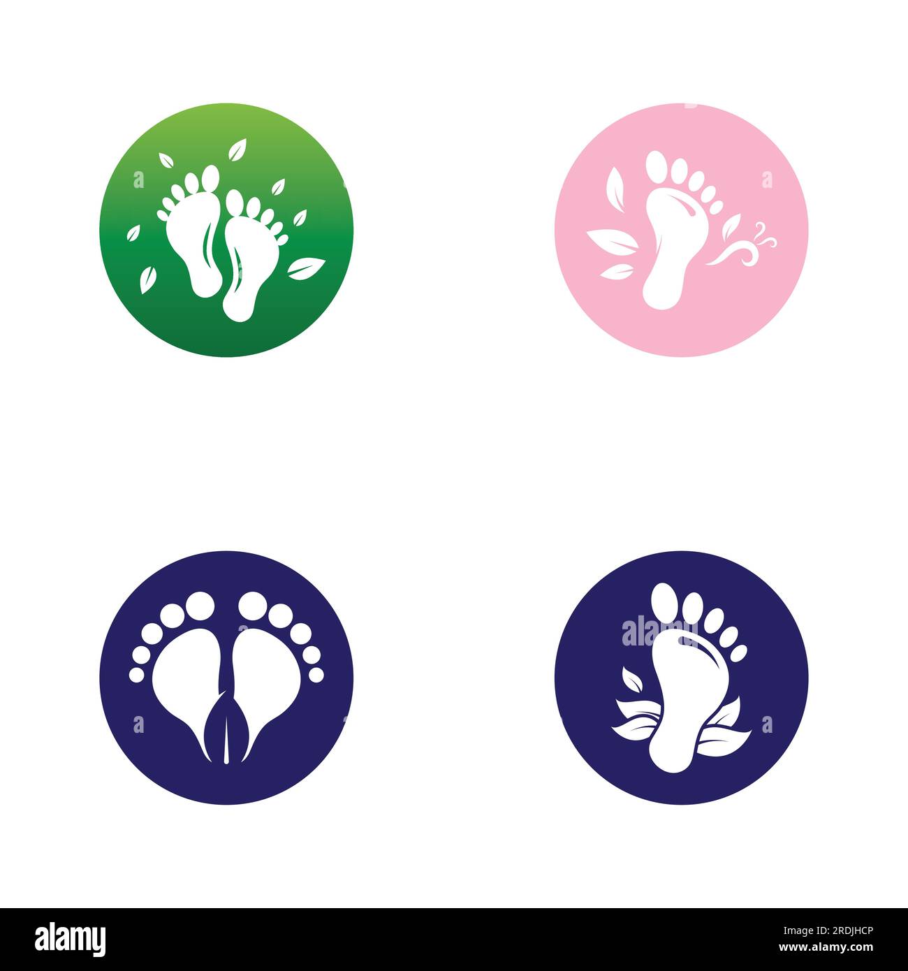 footprints,foot care,and footstep, logo images illustration Stock ...