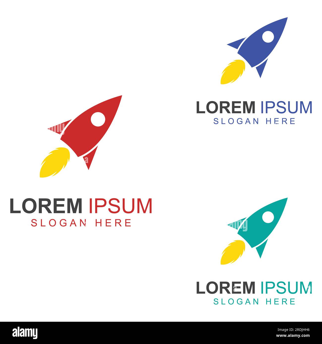 Rocket logo vector vectors Cut Out Stock Images & Pictures - Alamy