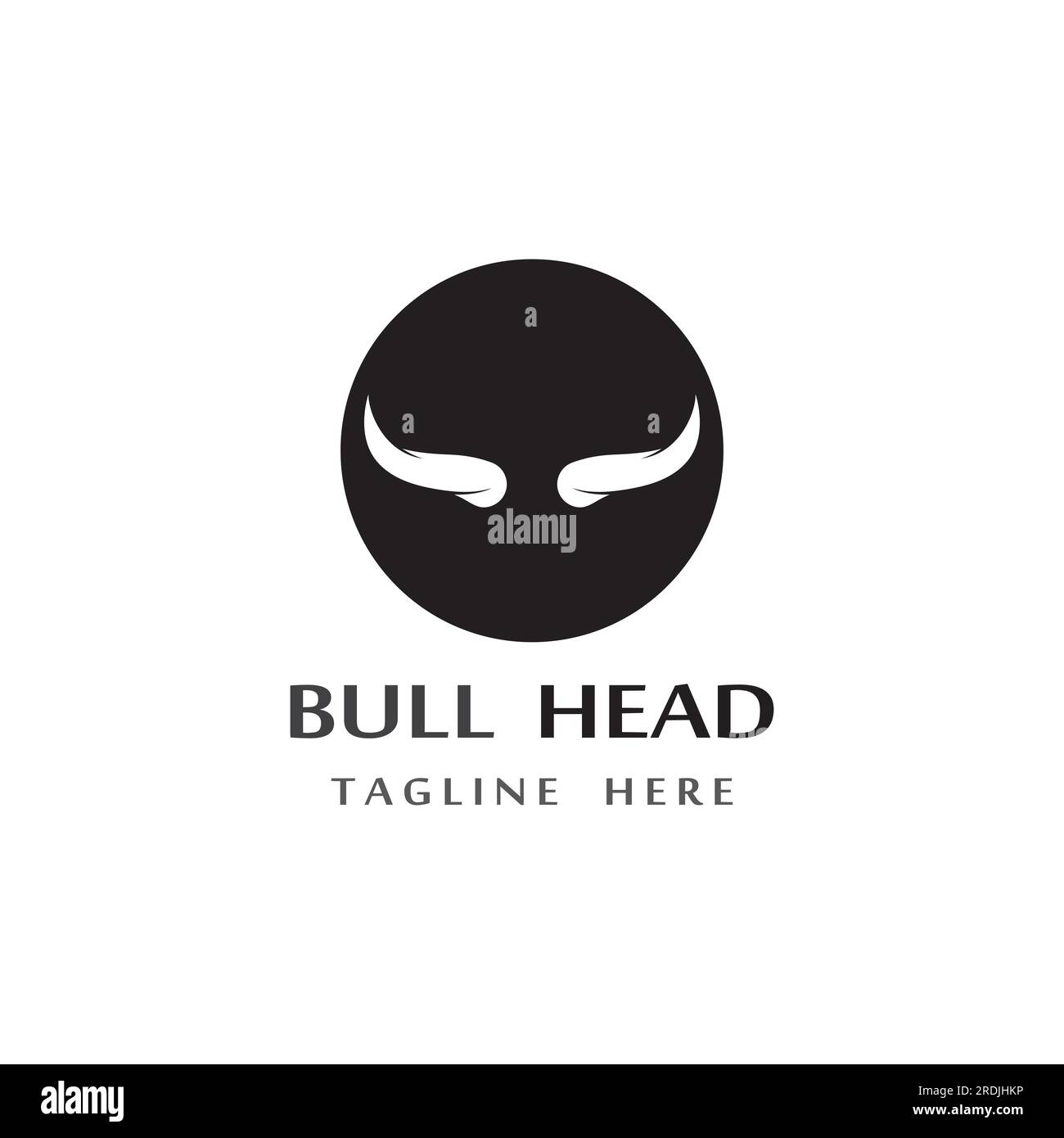 bull head horn logo and symbol Stock Vector Image & Art - Alamy