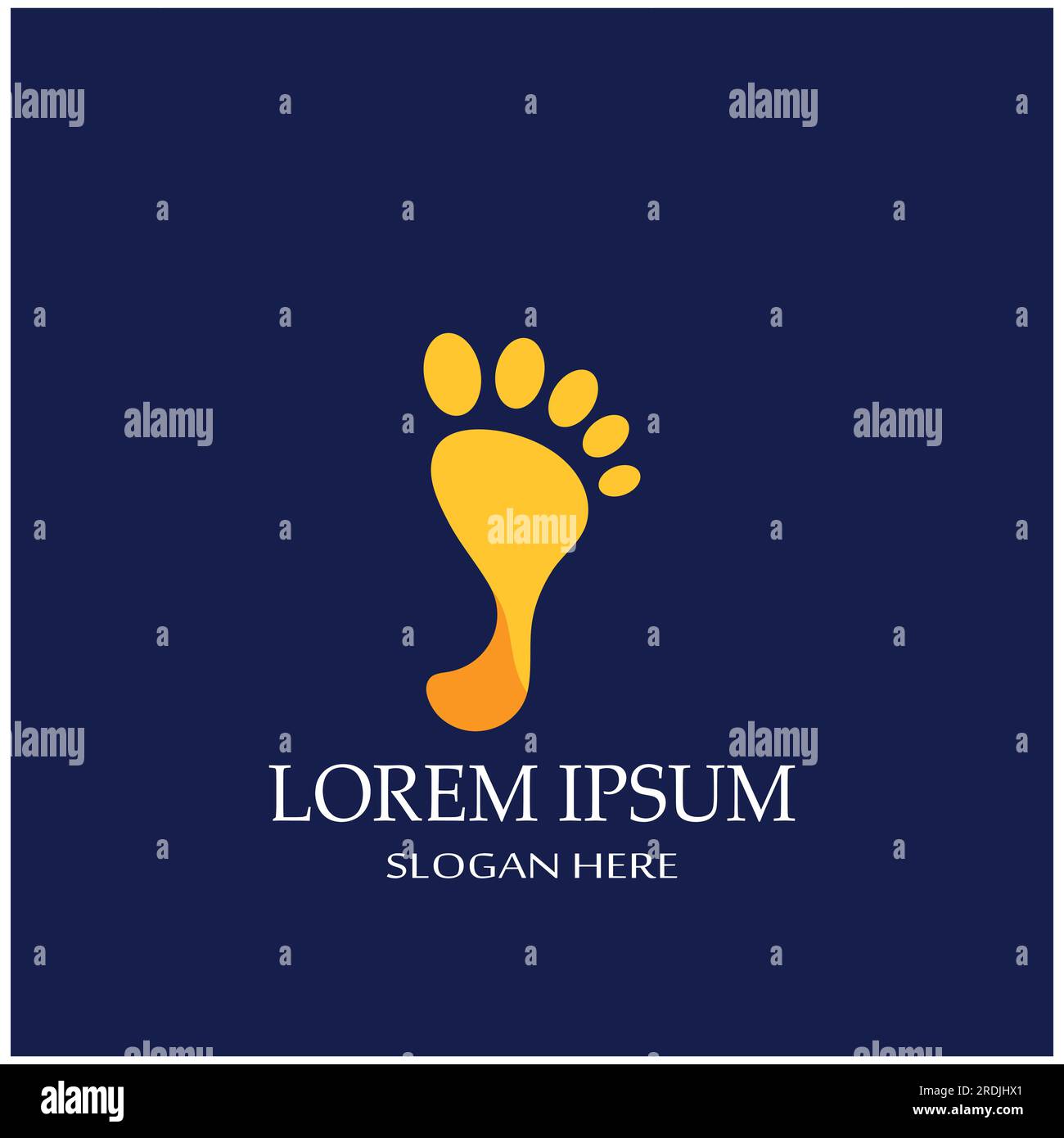 footprints,foot care,and footstep, logo images illustration Stock ...