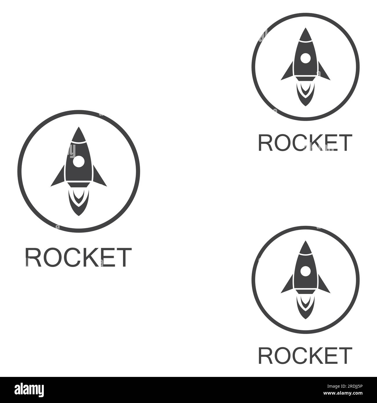 Rocket logo and symbol design vector Stock Vector Image & Art - Alamy