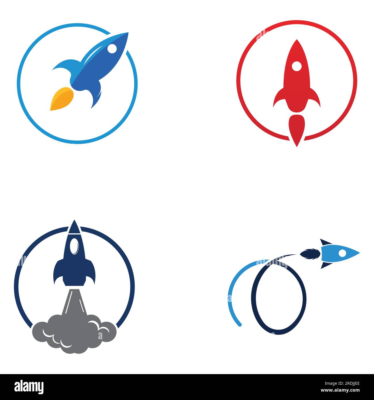 Rocket logo and symbol design vector Stock Vector Image & Art - Alamy
