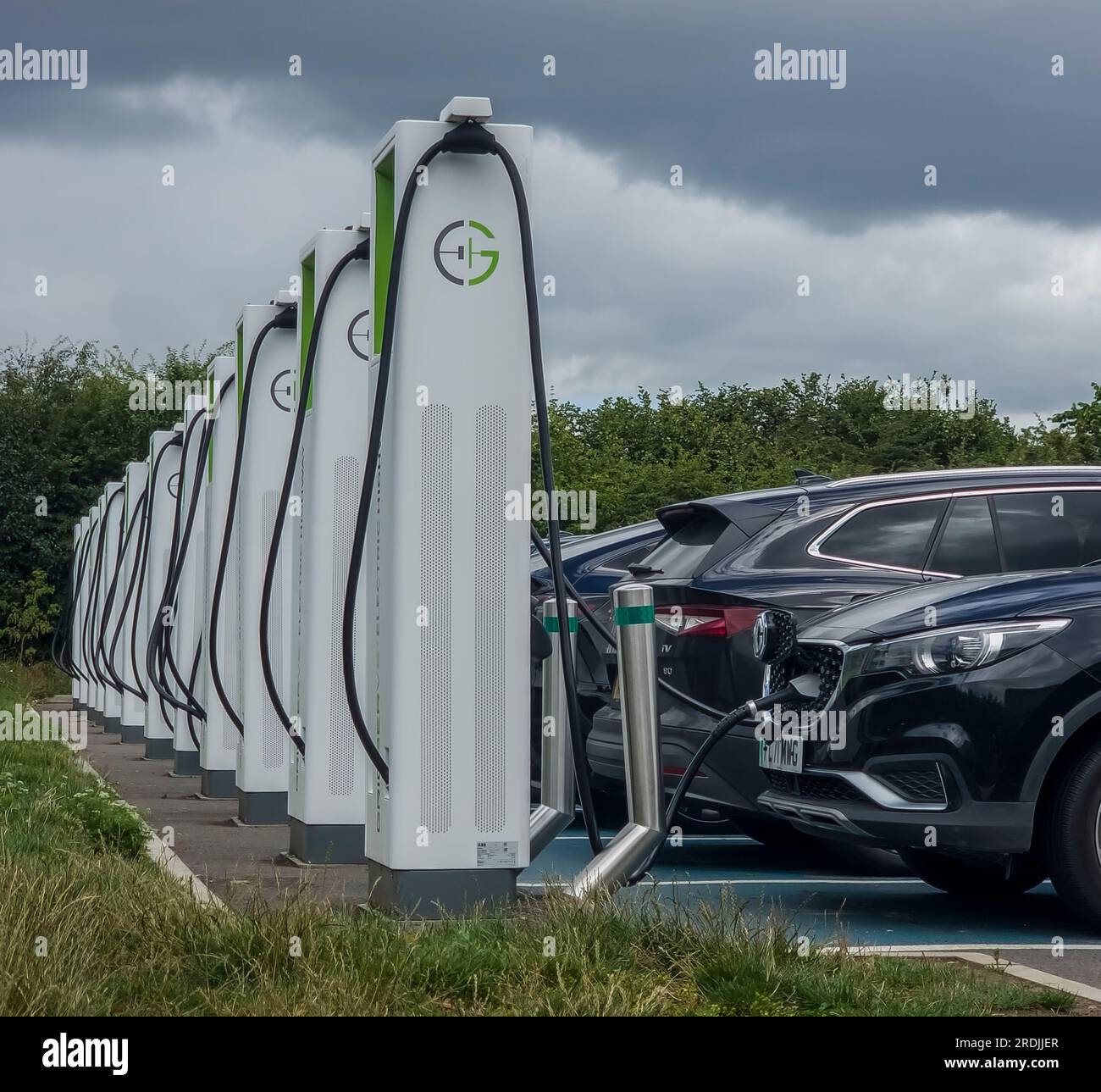 Wetherby, UK. 21st July, 2023. Wetherby Services, A1 motorway ...