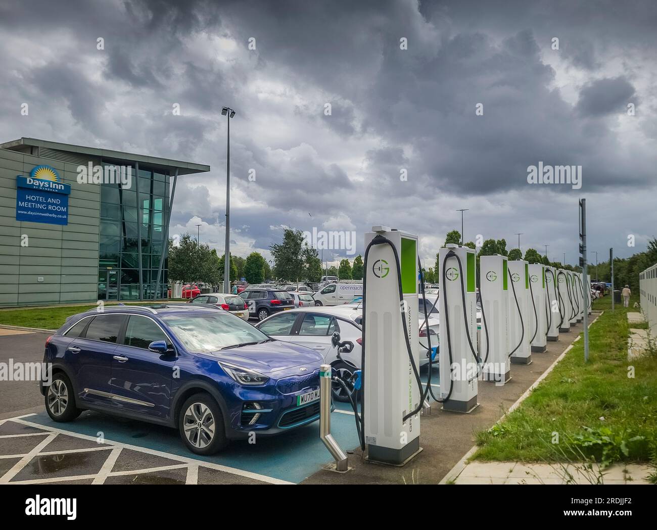 Wetherby, UK. 21st July, 2023. Wetherby Services, A1 motorway ...