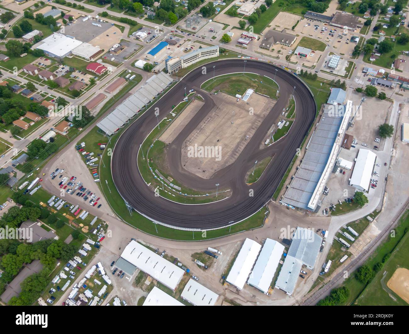 July 19, 2020, Knoxville, Iowa, USA: Knoxville Raceway is a semi-banked ...